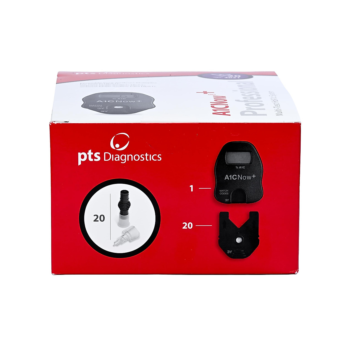 A1CNow+, Hba1c Blood Monitor w/ Sampler, 20 Test Kit