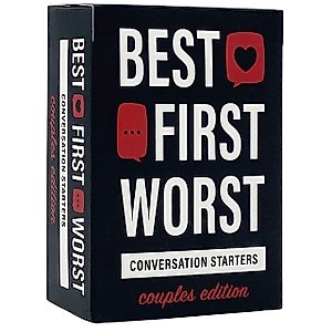 Gatwick Games Best First Worst - New Couples Card Game, Great for Couples Date Night, Work on Strengthening Your Relationship While Playing a Fun Card Game, 2 or More Players