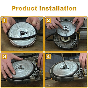 2 Pack 650721-00 Bandsaw Rubber Tires Replacement for Dewalt Portable Band Saw Replacement Parts DWM120 A02807 DCS374 DW328K 3129K 725 726 736 7724 9725 D28770 D28770K