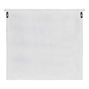 Kate and Laurel Cates Decorative Farmhouse Cabinet Wall Organizer with Sliding Barn Door and 3 Knobs, 18 x 8 x 20, White, Shabby-Chic Farmhouse-Inspired Mail and Key Holder for Wall