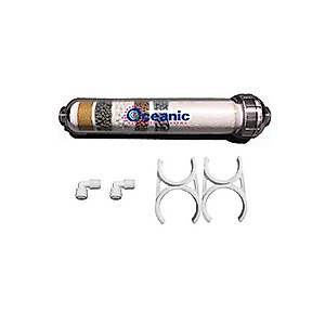 PREMIER 6 Stage- Inline Alkaline | KDF | Antioxidant Mineral pH Balancing Drinking Water Filter | 2"x 10"