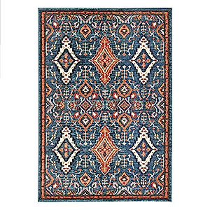 Amazon Brand – Stone & Beam Southwestern Vintage Area Rug, 7' 10" x 11', Multi