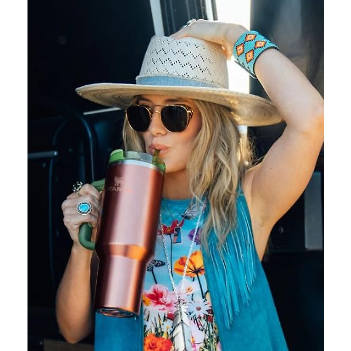 Stanley 40 oz. Quencher H2.0 FlowState Tumbler - Watermelon Moonshine