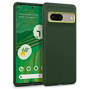 Caseology Nano Pop for Google Pixel 7 Case [Military Grade Drop Tested] Dual Layer Silicone Case - AVO Green