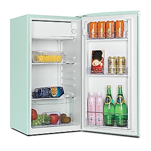 Avanti RMRS31X7G-IS Retro Mini Fridge for Home Office or Dorm, Manual Defrost and Adjustable Temperature, 3.1 Cu.Ft, Green