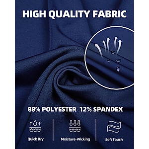 Arcweg Rashguard Men Long Sleeves Diving UV Protection UPF 50+ Elastic Rash Vest Loose Fit Top Swimming Quick Drying Surfing Pool T-Shirt Sports Top Rashie XL (US) Dark Blue