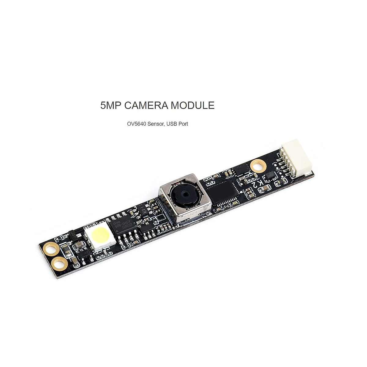 waveshare OV5640 5MP USB Camera Module Auto Focus Camera Webcam Board for Raspberry Pi,Jetson Nano,PC, 68° Field of View 1080P Video Recording,Supports Windows Linux