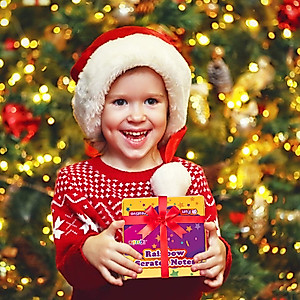 pigipigi Scratch Notes Art for Kids - 125 Mini Rainbow Scratch Paper Sheets with 5 Styluses Magic Scratch Crafts Art Supplies Kit for Girls Boys Toys Easter Games Party Favors Birthday