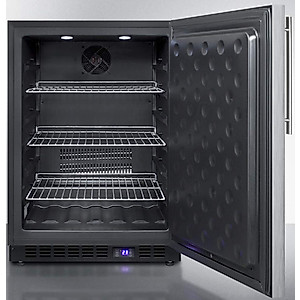 Summit SCFF53BXCSSHV Under Counter Upright Freezer, Stainless-Steel