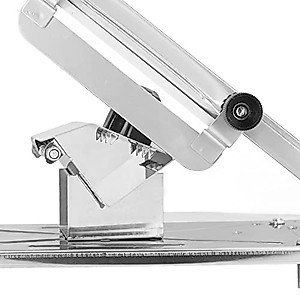 Meat Food Cutter, Incisive Blade Manual Frozen Meat Cutter Extended Handle for Home Use for Cucumber (20 Bags 1 Blade)