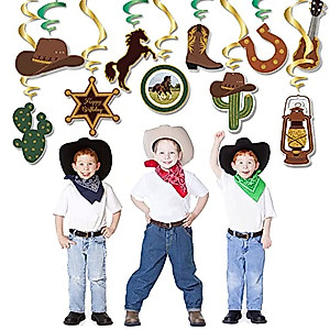 10PCS Western Cowboy Party Swirls Streamers - Western Theme Birthday ...
