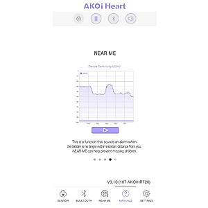 AKOi Heart Real Time Baby Care Alarm System, Baby Monitoring Sensor, Breathing Monitor, Rollover Monitor, Diaper Monitor