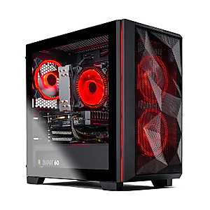 Skytech Gaming Chronos Mini Gaming PC Desktop – Intel Core i3 10100F 3.6 GHz, GTX 1650, 500GB SSD, 16G DDR4 3200, 600W Gold PSU, AC Wi-Fi, Windows 10 Home 64-bit,Black