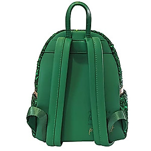 Loungefly Tinkerbell Green Sequin Mini Double Strap Shoulder Bag