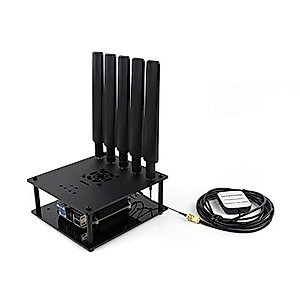 Waveshare SIM8200EA-M2 5G HAT with Antennas 5G/4G/3G Support Snapdragon X55 Onboard Multi Mode Multi Band Applicable for Regions with 5G Sub-6G Signal Coverage