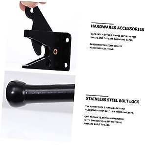 Fence Hinge Gate Latch for Wooden Fence Heavy Duty Gate Latch Fence Locks for Outdoor Gates Pool Gate Latch Gate Latches for Wooden Gates Gate Handles Fence Latches for Gates