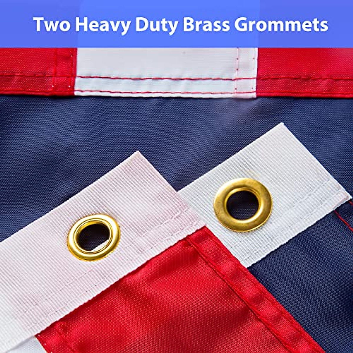 American flag 3x5 Ft Made in USA, Thicken American Flags for Outside 3x5, Heavy Duty Durable US Flag, Fade Resistant American Flags for Outside, USA Flag with Embroidered Stars