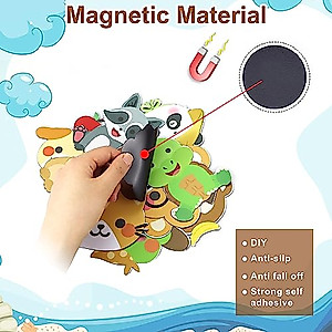 Finphoon Fridge Magnet, Cruise Door Decorations Magnetic, 13Pcs Cute Animal Refrigerator Magnets Sticker for Cruise Ship, Locker, Kids Birthday, Travel and Home Decor