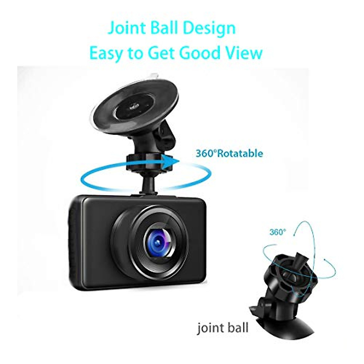 Suction Cup Mount for Yi Dash Cam 2.7', Uniden Dashcam, Black Box G1w Dash Camera etc, Hold Tightly Removeable Easy to Install and Stand Heat, 2 Pcs