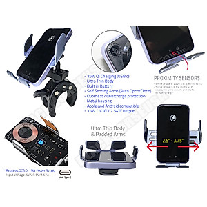 Phone Mount holder compatible with Hyundai Elantra (2021 2022 2023) dashboard | Compatible with Magnetic, magsafe, clamp on, cradle and wireless charger