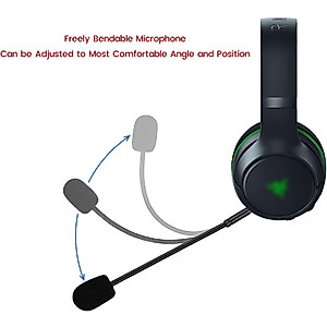 Microphone Replacement for Razer Kaira Pro Wireless Gaming Headset, Omnidirectional Detachable Mic Boom Works on Xbox One, Xbox Series X & S, PS5, PS4, PC, Mac