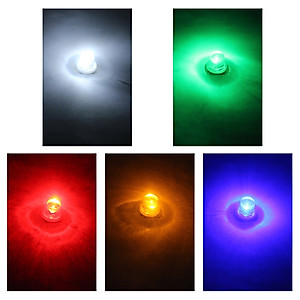 GutReise 10pcs E10 Screw 9V Cold White Flood Light Led Bulb Flood Light Lamps +10pcs E10 Base (9V, Cold White)