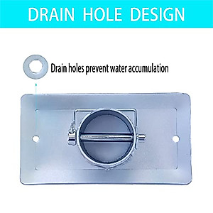 RUNIGOO Trailer Jack Foot Plate 2000Lbs Capacity W/Pin Base Jacks Pads for A-Frame Boat RV Insert Camper Removable (H:3-1/4")