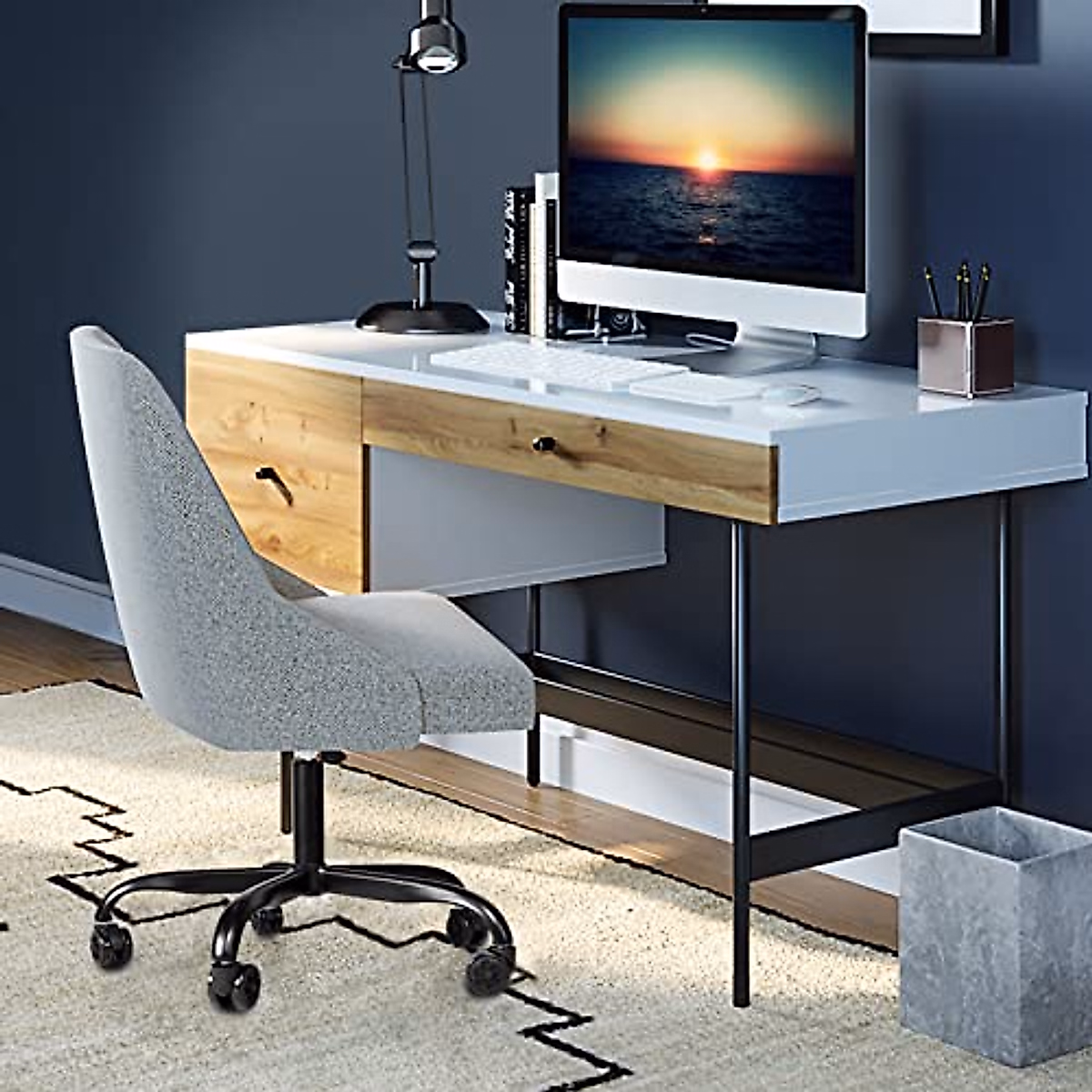 Frassie 25 Inch Office Chair Metal Base Replacement Heavy Duty 2500 Lbs Universal Computer Chair Base Part with 5 Casters