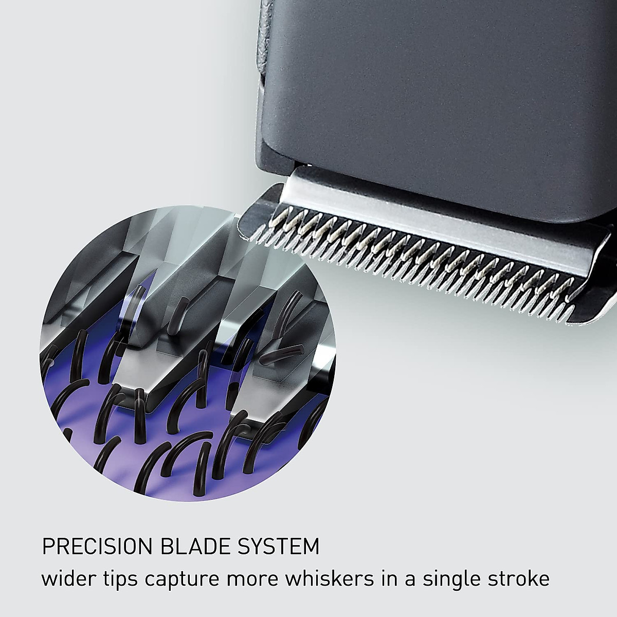 Panasonic Long Beard Trimmer for Men, 58 Length Settings and 4 Attachments for Cutting and Detailing, Cordless or Corded Operation – ER-GB96-K (Black)