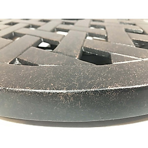 Lazy Susan Turntable 21" cast Aluminum Platform rotates 360 Degrees Bronze