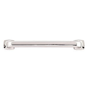 Richelieu Hardware BP863128180 Terrebonne Collection 5 1/16-inch (128 mm) Center-to-Center Polished Nickel Transitional Cabinet and Drawer Pull Handle for Kitchen, Bathroom, and Furniture
