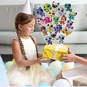 LPS Toys, 2 PCS Random LPS Toys Set, LPS Pack Cute Pet Collector, Pet Shop Kid Toys,Action Cartoon Collection Kids Toy Gift,Rare pet Store cat and Dog Set Toys