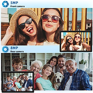 Hot Pepper Android Tablet 10 inch,Quad Core Android 13 Tablet,6GB RAM 128GB ROM 10.1 inch Tablet with 1280 * 800 HD Screen,5000mAh,WiFi 6,10.1 inch Android Tablet