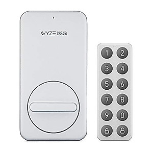 WYZE Completely Wireless Bluetooth Keypad That Allows You to Create, Share, and use Unique Codes to Unlock Lock, Sold Separately, Silver