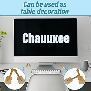 Chauuxee Guitar USB Flash Drive Thumb Drives Pendrive 2Pack Made of Maple and Bamboo for Students Business Gifts (2Pack 4GB)