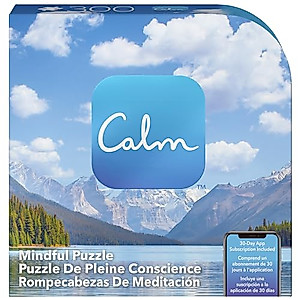 300-Piece Calm Jigsaw Puzzle for Relaxation, Stress Relief, and Mood Elevation, for Adults and Kids Ages 8 and up, Jasper Lake