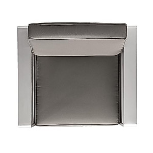 Christopher Knight Home Cape Coral Outdoor Aluminum Club Chairs with Side Table, Khaki / Silver