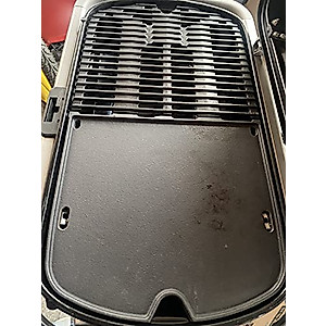 SafBbcue Cast Iron Cooking Griddle Replacement for Weber 9010001 Traveler Portable Gas Grill