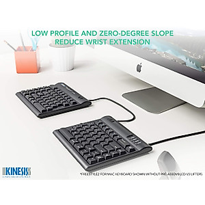 KINESIS Freestyle2 Ergonomic Keyboard w/ VIP3 Lifters for Mac (9" Separation)