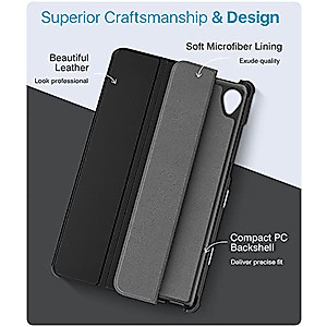 MoKo Case for Lenovo Tab M8 /Smart Tab M8 / Tab M8 FHD Case Model TB-8505F/TB-8505X/TB-8505FS/TB-8705F, Slim Lightweight Smart Shell Stand Cover Case for Lenovo Tab M8 HD/Tab M8 HD LTE, Black