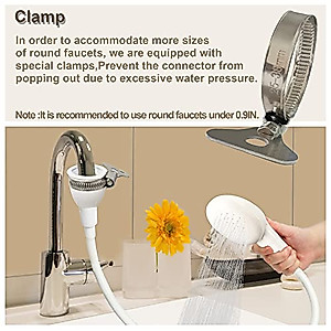 U-BCOO Sink Spray Rubber Hose Portable Shampoo Sprayer (Style 1)