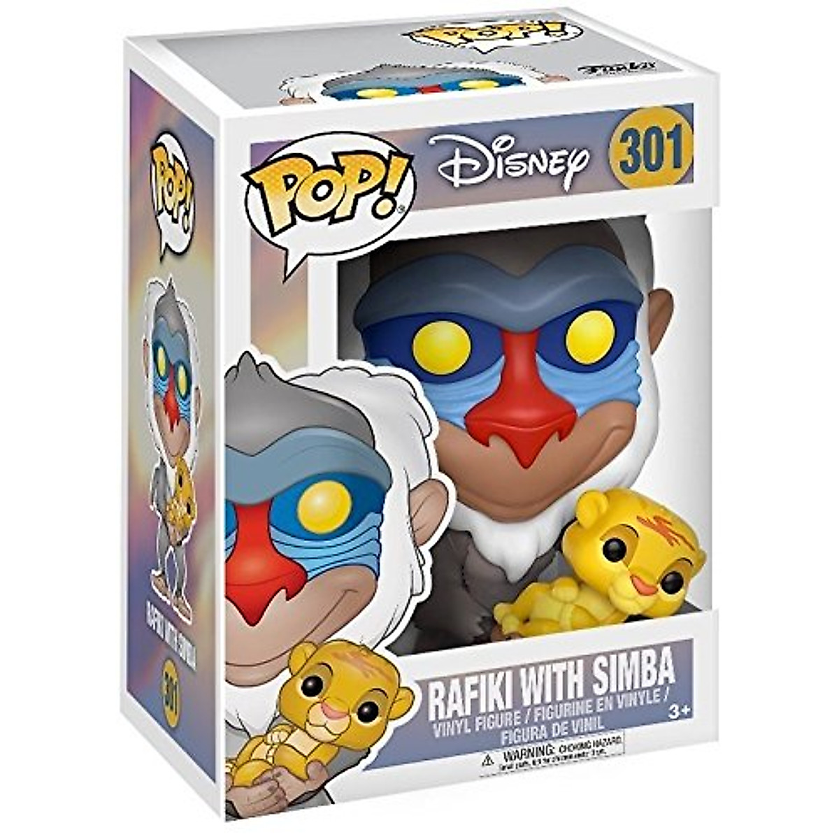 Disney: The Lion King - Rafiki with Simba Funko Pop! Vinyl Figure (Bundled with Compatible Box Protector Case), Multicolored, 3.75 inches