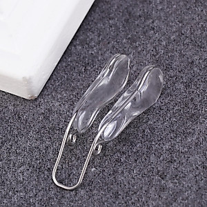 Lurrose Nose Shaper Lifter Clip Beauty Nose Up Lifting Silicone Rhinoplasty Nose Bridge Straightener Corrector Slimming Device for Women Ladies Transparent