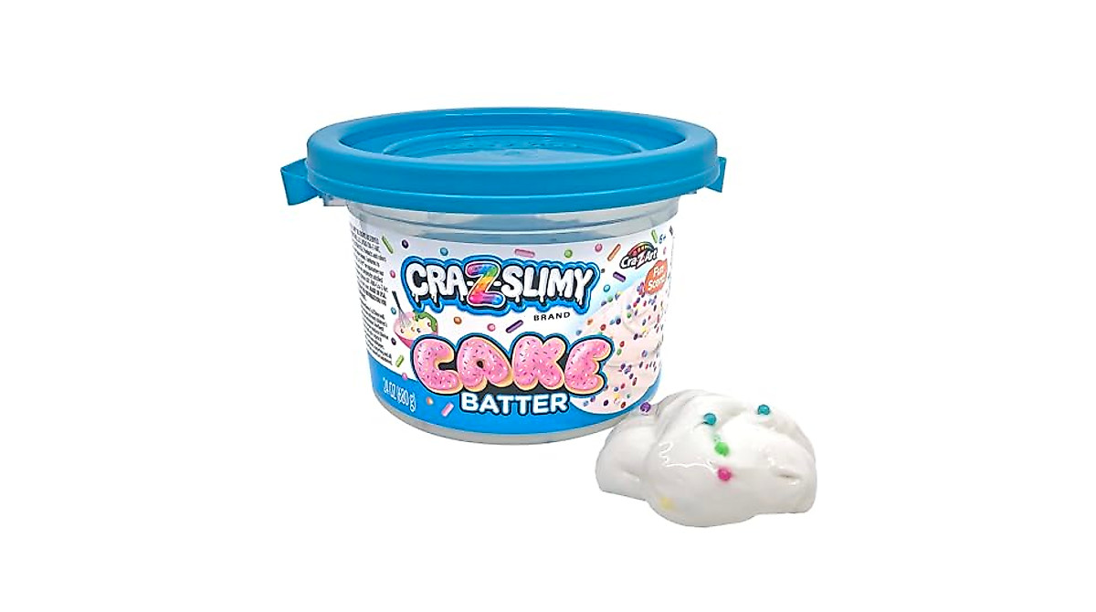 Cra-Z-Slimy 24oz Cake Batter Scented Slime Bucket for Creative Fun