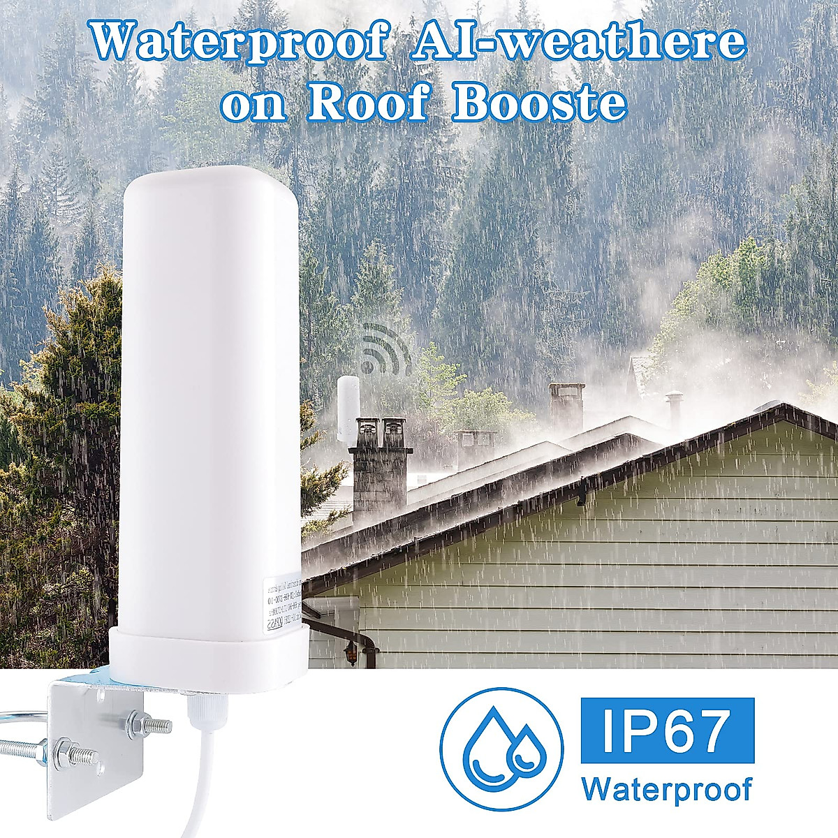 4G LTE Antenna: 4G Antennas Outdoor Dual SMA Male 3G / 4G / LTE Omni-Directional SMA Antenna for Router Mobile Hotspot Wireless Home Phone