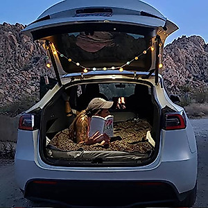 TESCAMP Camping Mattress ONLY for Tesla Model Y CertiPUR Memory Foam Car Mattress, Storage Bag & Sheet Provided, Portable, Foldable, Space Saver, in Car Sleeping, Twin Size
