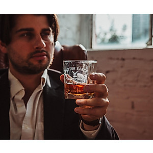 Toynk Yellowstone Dutton Ranch 9-Ounce Mini Rocks Glasses | Set of 2