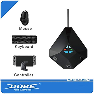 Dobe NS-Switch PS4 PS3 Game Keyboard and Mouse Adapter for PS4, PS3, Xbox one, N-Switch, Host Series Converter（Original Handle Guide Connection）