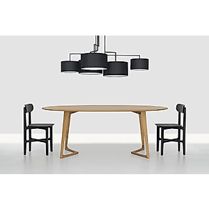 River 'Oval' Table. All solid Hardwood. Highest quality on Amazon.