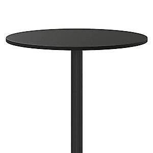 Flash Furniture 30'' Round Black Laminate Table Top with 22'' x 22'' Bar Height Table Base